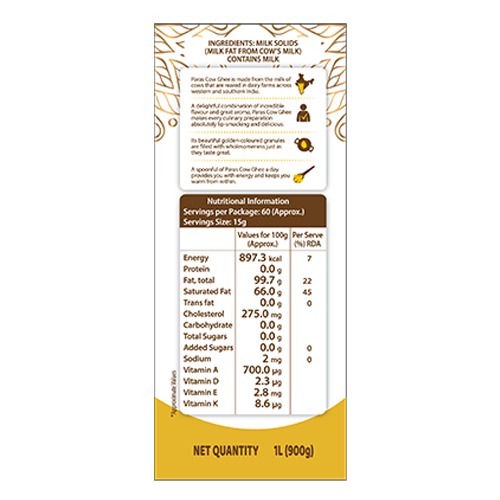 Paras Nandan Cow Ghee: Wholesome Flavor And Rich Aroma